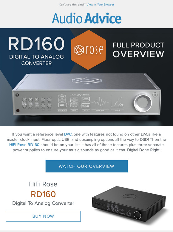 Audio Advice: 🌹NEW HiFi Rose RD160 Digital To Analog Converter FULL Product Overview | Milled