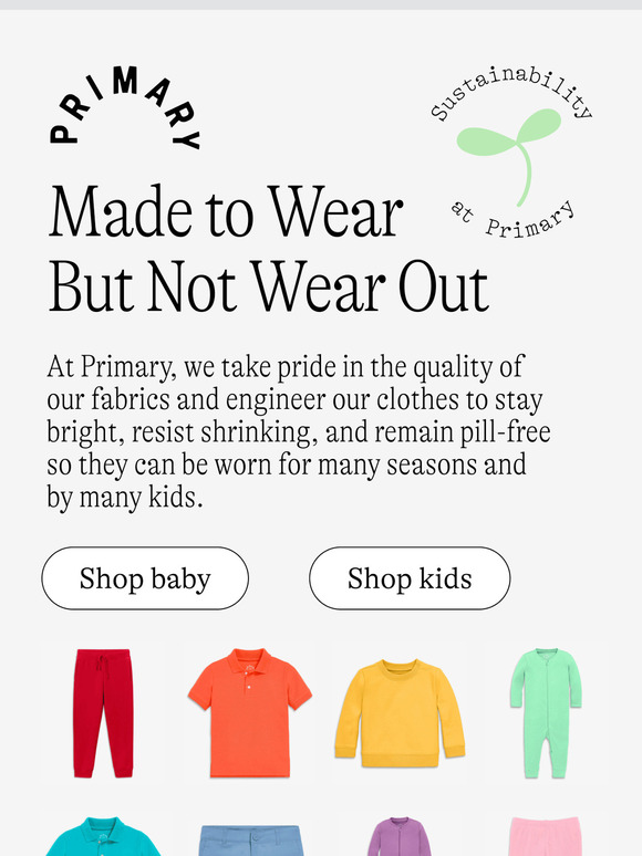 Primary: Wear, Wash, Repeat! Basics made to last. | Milled