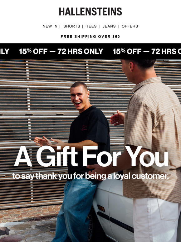 Hallenstein Brothers: A gift to say thank you. | Milled