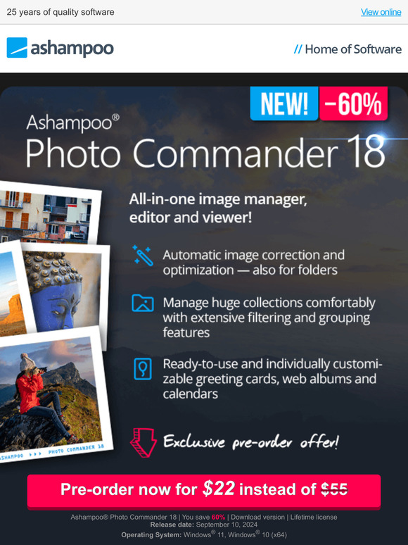Ashampoo: Ashampoo Photo Commander 18 - Discover the new way of ...