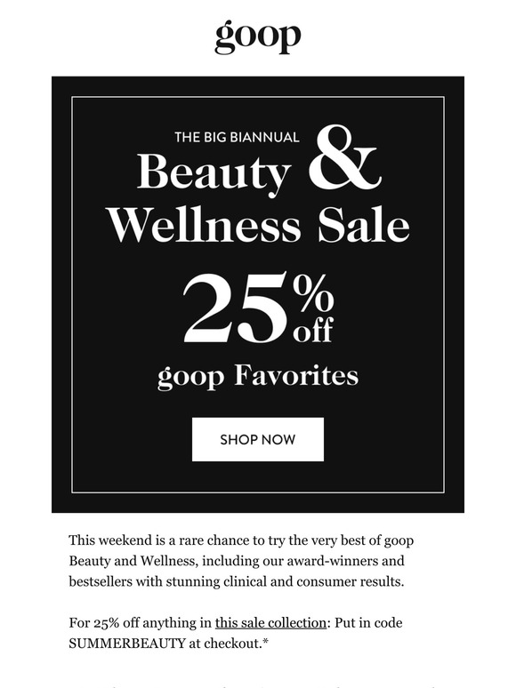 goop Email Newsletters: Shop Sales, Discounts, and Coupon Codes