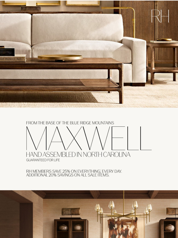 Restoration Hardware: Hand Assembled in North Carolina. Explore the ...