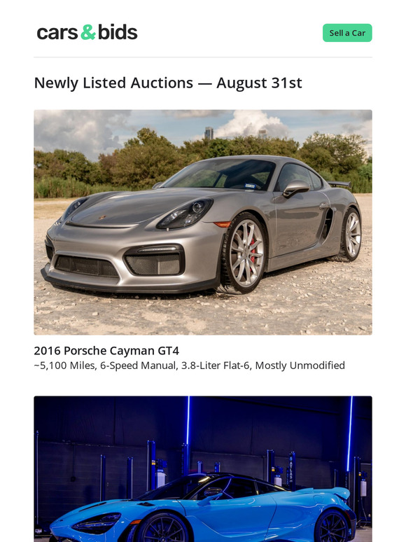 Cars & Bids: Cars & Bids Today | Milled