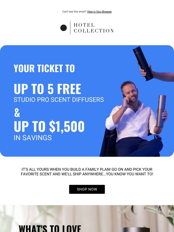 Hotel Collection: FREE Diffusers + $1,500 in Savings = ️ | Milled