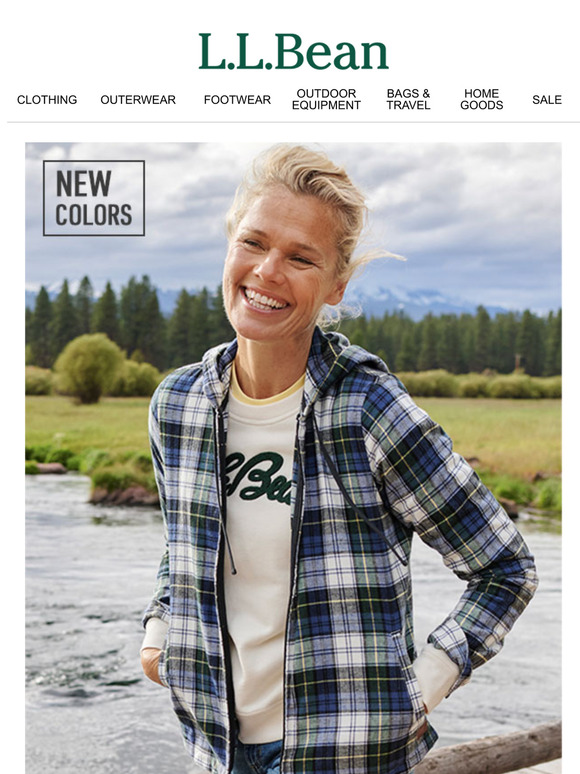 L.L.Bean: Legendary Flannel Shirts in NEW Tartans | Milled