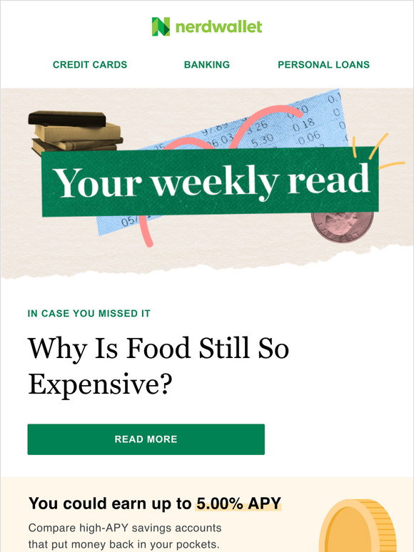 NerdWallet: —, you have 1 new read 📚 | Milled