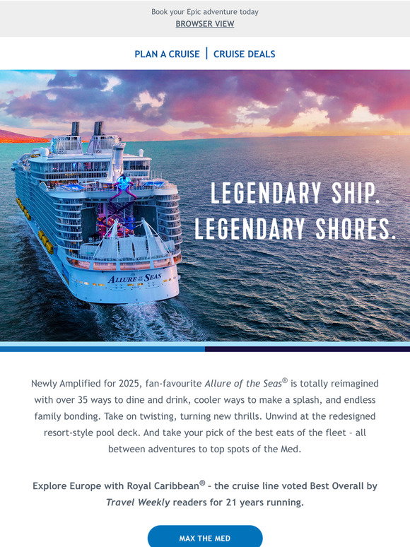 Royal Caribbean: Turn up your 2025 with the Amplified Allure of the ...