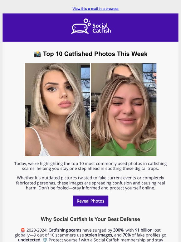 Social Catfish: 🚨 Beware: This Week’s Top Fake Photos | Milled