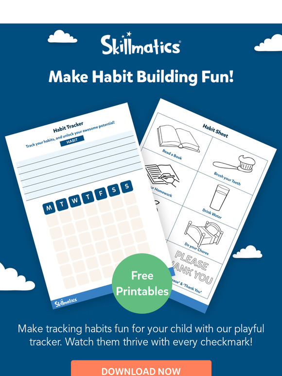 Skillmatics: [🚨Free Printables] Make habit building fun & playful | Milled