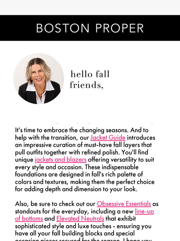Boston Proper: Your Fall Style Guide Is Here. | Milled