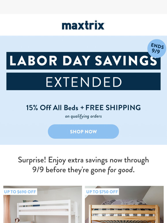 Maxtrix Kids Furniture: Extending our TOP SECRET sale! 🤐 | Milled