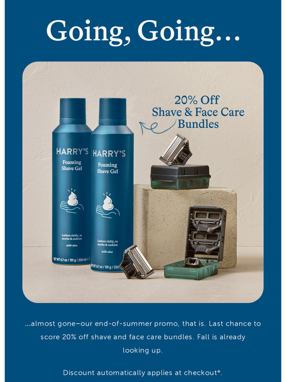 Harry's: Last chance at 20% off ⚠️ | Milled