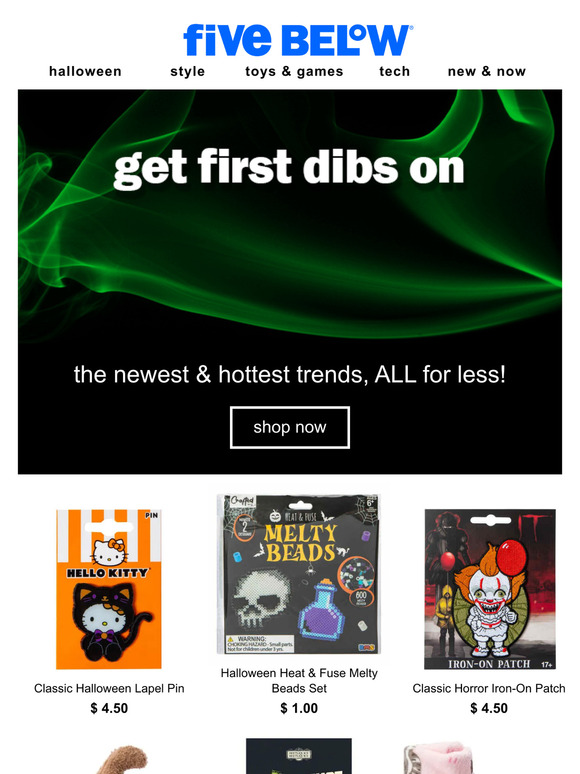 Five Below: new & now drop at wow prices 🥳 | Milled