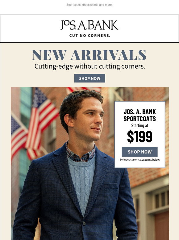 Jos. A. Bank: New looks for fall are here. | Milled