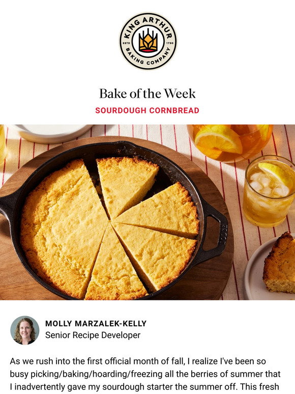 King Arthur Baking Company: Sourdough Cornbread | Milled