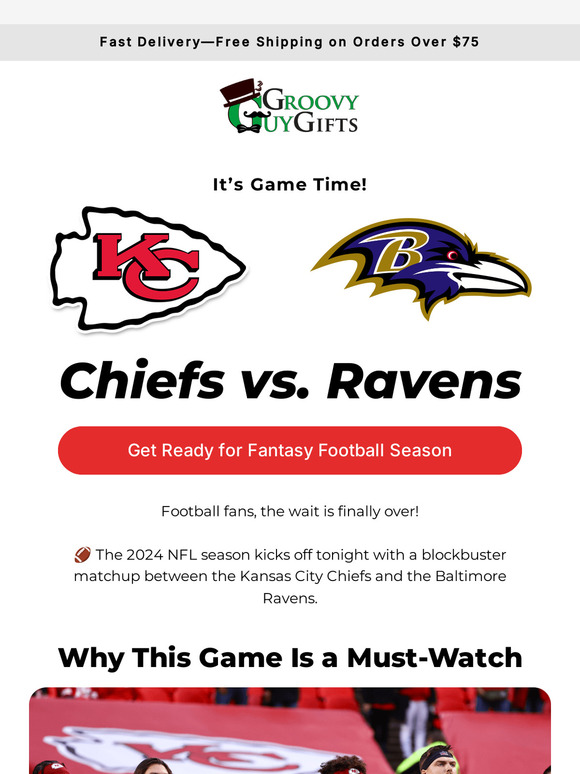 Groovy Guy Gifts: The 2024 NFL Season Kicks Off Tonight | Milled