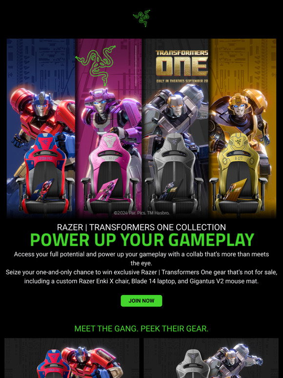 Razer: 🤖🚗 New Razer | Transformers One Collection | Milled