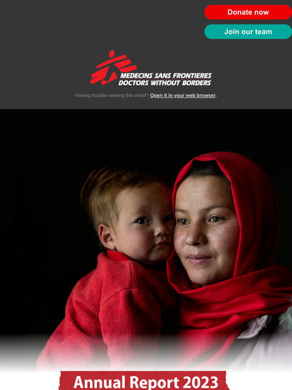 Doctors Without Borders: Friend, see the difference you made last year ...