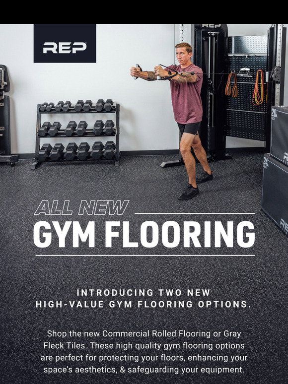 REP Fitness: All New Gym Flooring | Milled