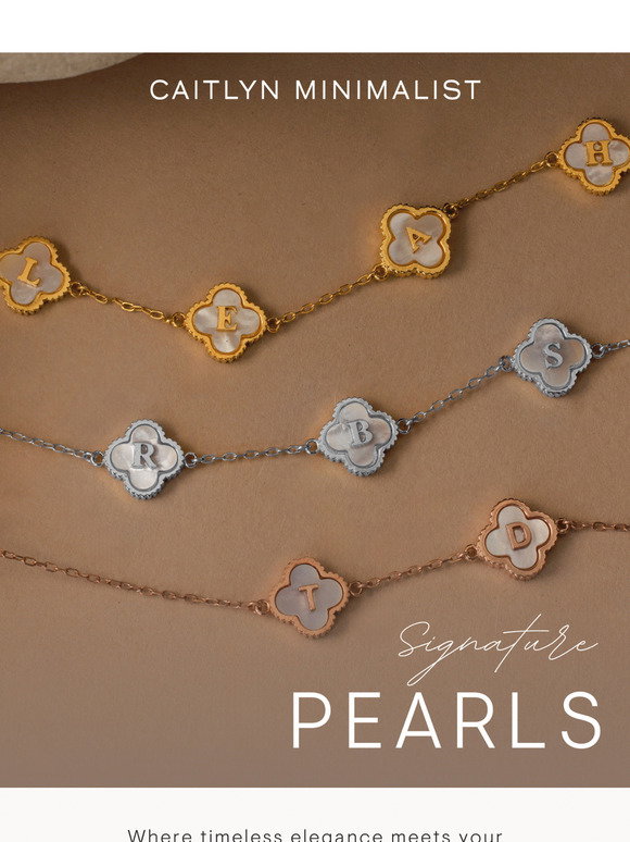 Caitlyn Minimalist: Pearls That Speak You | Milled