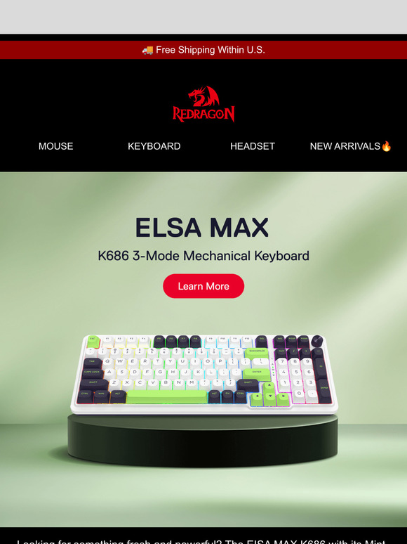 Redragon: EISA MAX K686 is Here —Mint Mambo Magic! | Milled