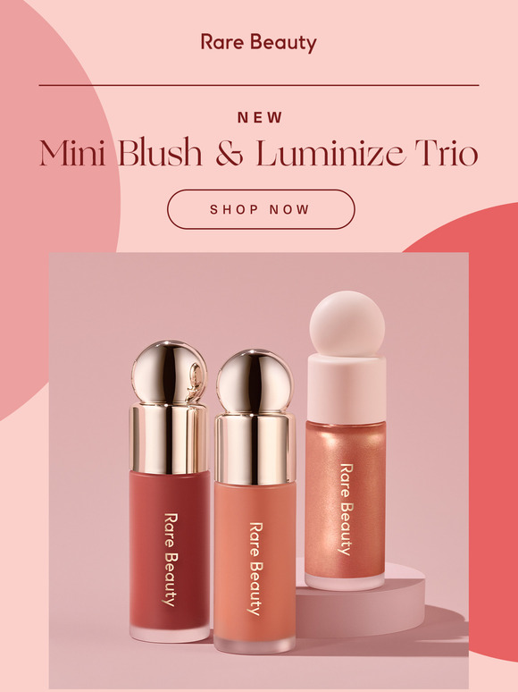 Rare Beauty: NEW drop 🤩| Mini Blush & Luminize Trio | Milled