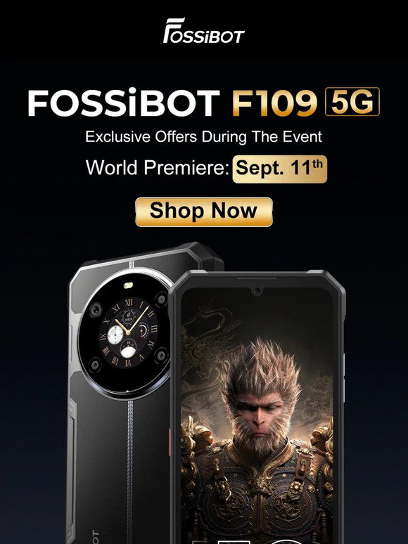 FOSSiBOT: 📣 $100 Off of FOSSiBOT F109 5G Rugged Phone Pre-Order. | Milled