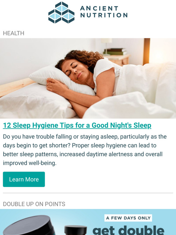 Ancient Nutrition 12 Sleep Hygiene Tips For A Good Night S Sleep Milled