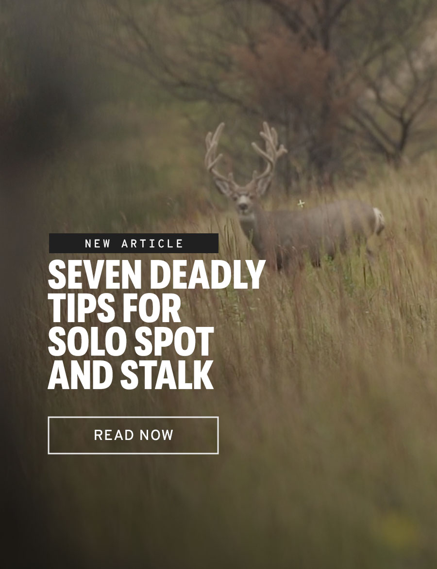 KUIU: New Article: Seven Deadly Tips for Solo Spot and Stalk Hunting ...