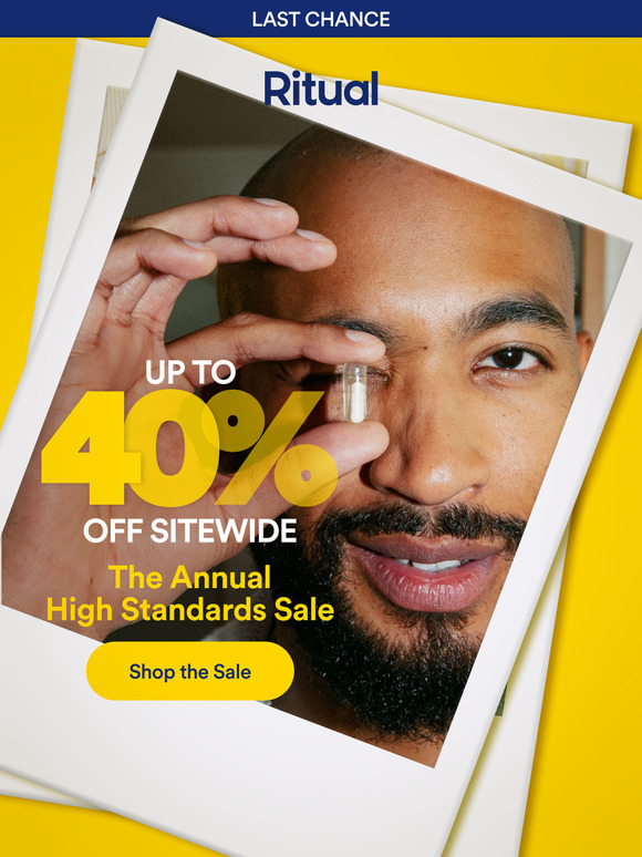 Ritual Email Newsletters: Shop Sales, Discounts, and Coupon Codes