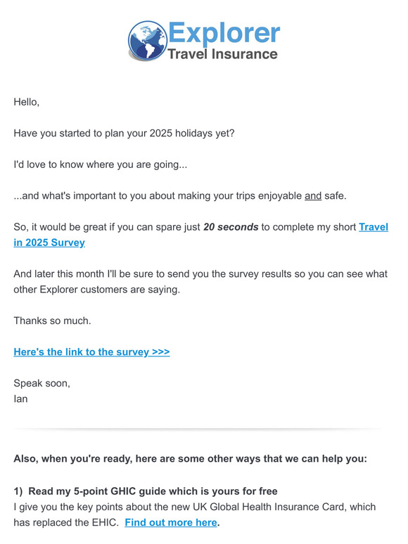 Explorer Travel Insurance: Going on holiday in 2025? | Milled