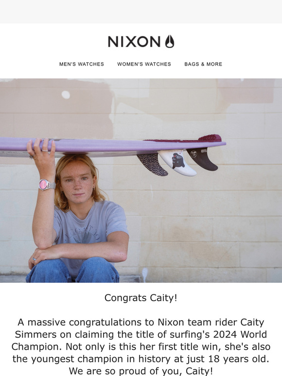 Nixon: Congrats Caity Simmers - 2024 World Champion | Milled