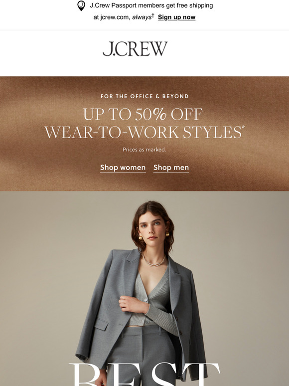 J.Crew Email Newsletters: Shop Sales, Discounts, and Coupon Codes