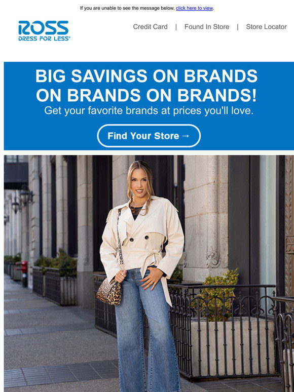 Ross: Get Your Favorite Brands for Fall at Prices You'll Love. ️ | Milled