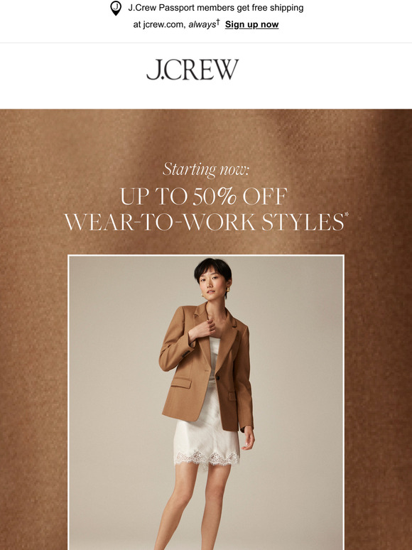 J.Crew Email Newsletters: Shop Sales, Discounts, and Coupon Codes