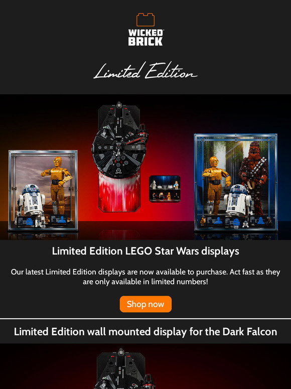 Wicked Brick: Limited Edition LEGO Star Wars displays now available 💫 ...