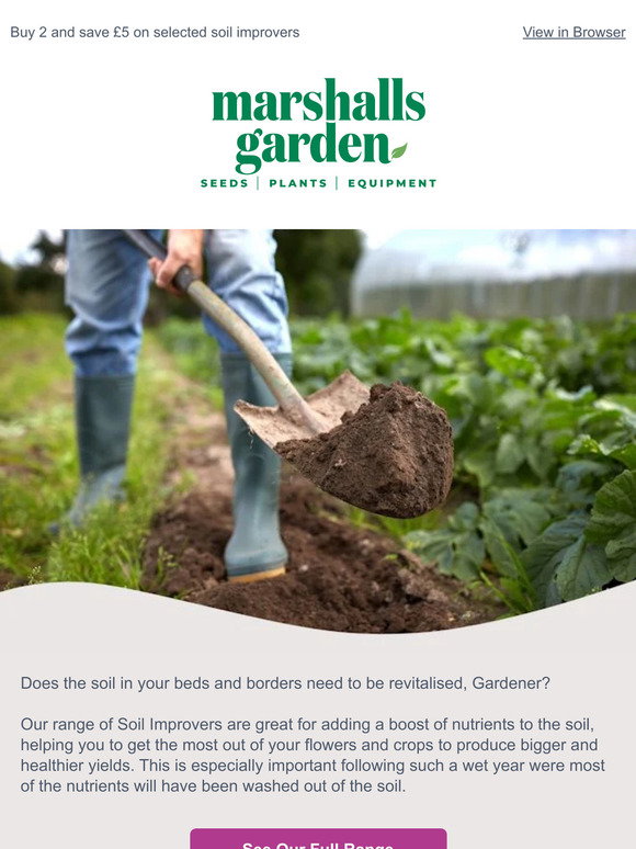 Marshalls Seeds: Maintain Your Gardens Soil Health | Milled