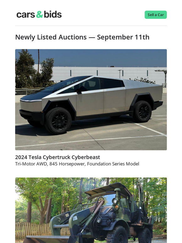 Cars & Bids: Cars & Bids Today | Milled