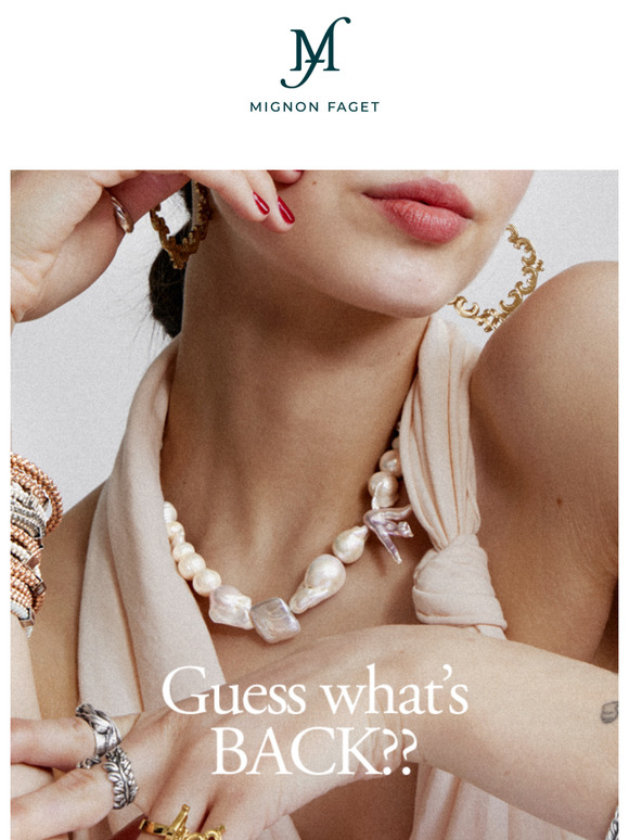 Mignon Faget: Guess what's back (BACK IN STOCK)?! | Milled