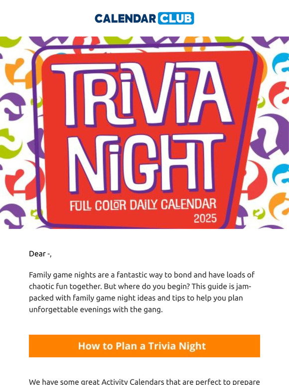 Calendars: Our Family Game Night Guide is jam-packed with game night ...