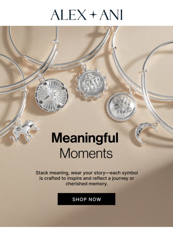 Alex And Ani: Gift More Than Jewelry: Symbols That Speak🌙🪷🐘 | Milled
