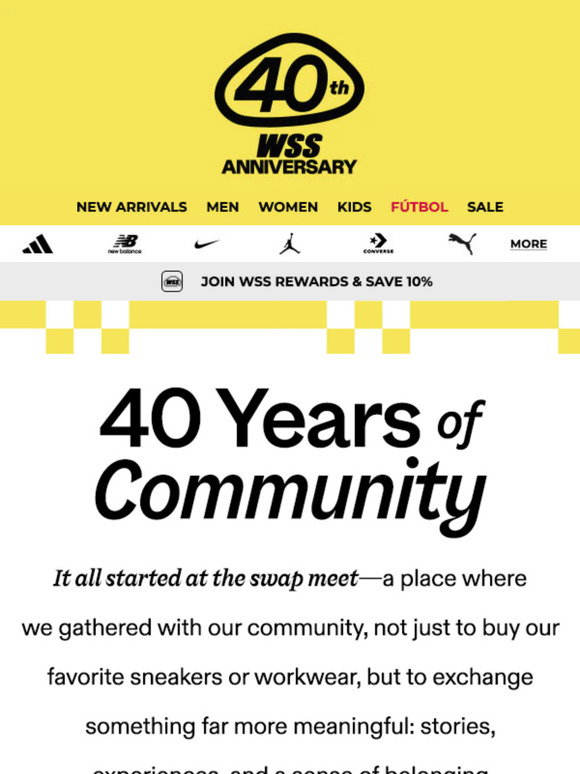Shop WSS: Celebrating 40 Years Of Community 🎉 | Milled