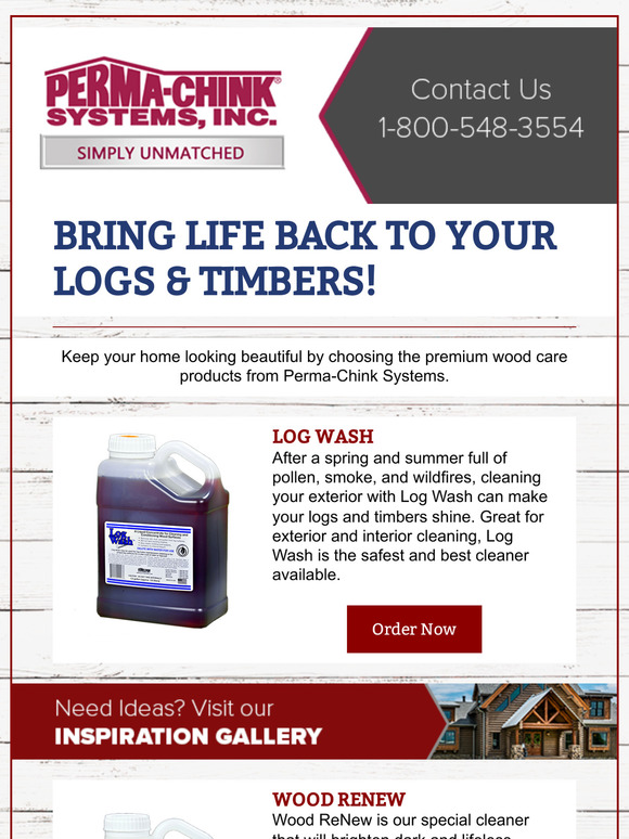 Perma Chink Systems: How To Make Your Logs & Timber Look Like NEW? Use ...
