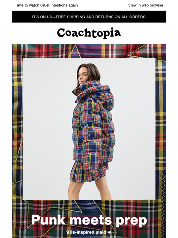 Coach: PREPPY, PUNKY PLAID | Milled