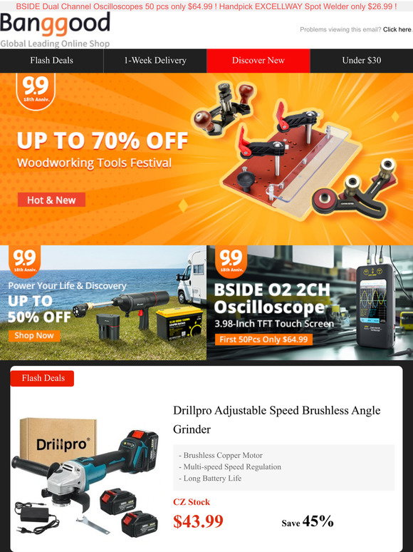 Banggood: 18th Annv. Tools Sale>>$129.99 KM17PHO Steel Router Plane ...
