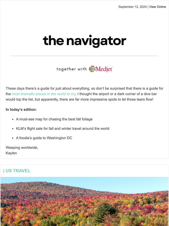 Dollar Flight Club: 🍁 The ultimate fall foliage timeline map | Milled
