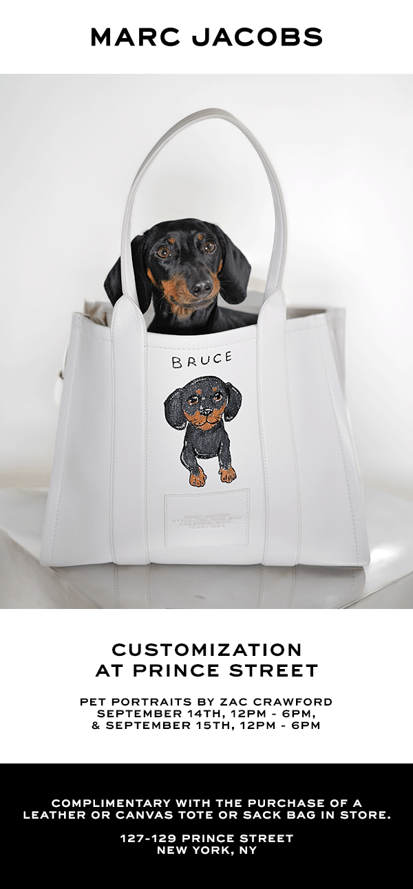 Marc Jacobs: Pet Portraits At Prince Street | Milled