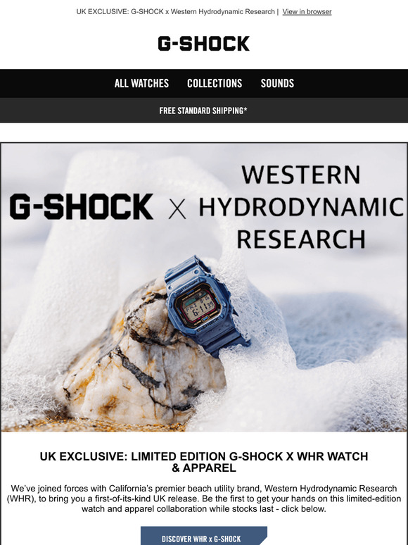 g-shock UK: UK EXCLUSIVE: First Look - G-SHOCK x WHR 🌊 | Milled