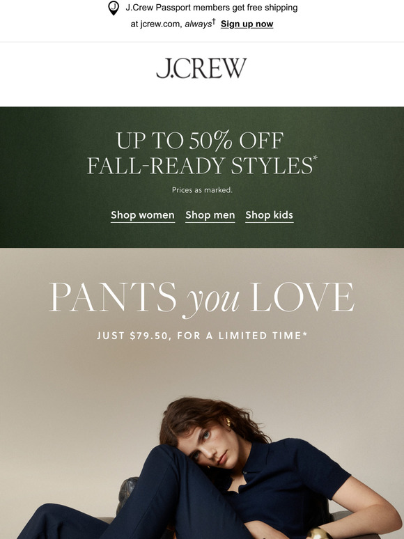 J.Crew Email Newsletters: Shop Sales, Discounts, and Coupon Codes