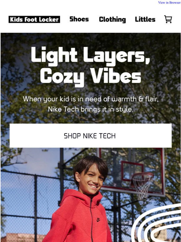 Kids Foot Locker: Nike Tech: Your kid's favorite fall layer 🍂 | Milled